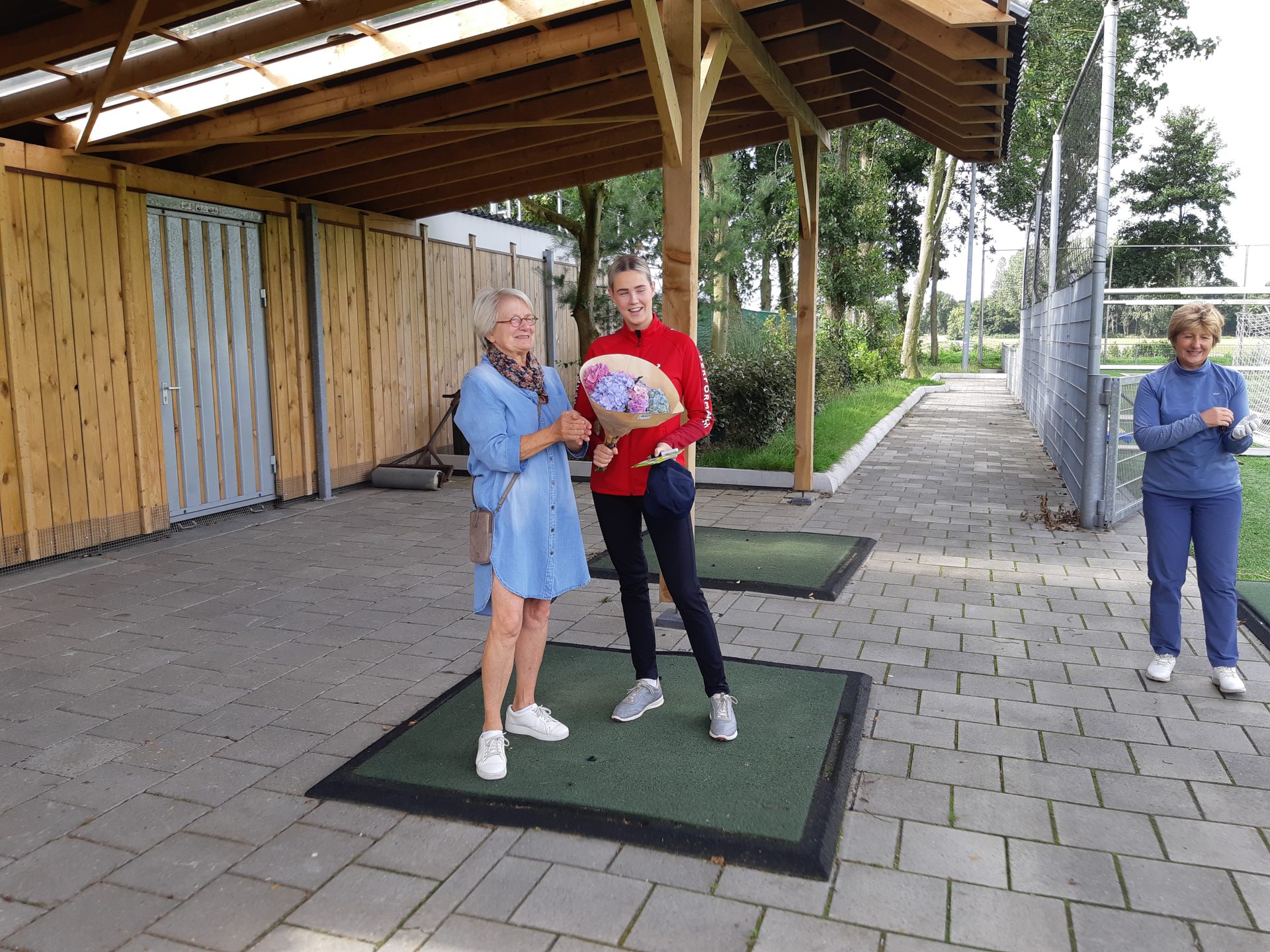 Eerste groepsles Amber van der Ark - Golfbaan Ter Specke